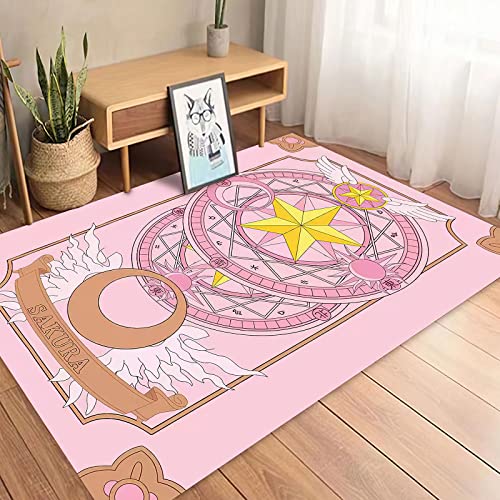 Anime Kawaii Cute Rug Anime Carpet Cute Rugs for Bedroom Aesthetic Soft Carpet Decorative Rug for Indoor Outdoor 62 * 39in (1)