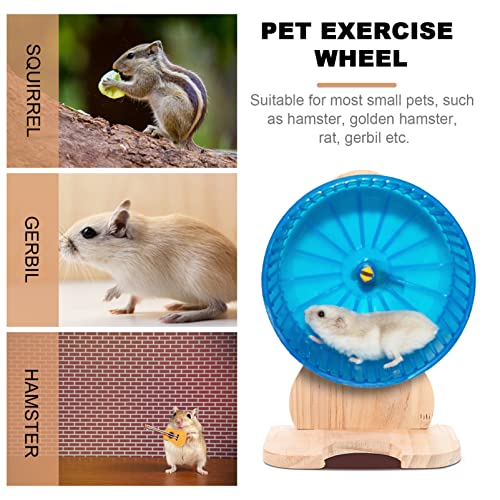 generic 1pc Gerbils Supporting Hamsters Hamster Mute Toy Gerbil Running Exercise Small for Wooden Syrian Jogging Holder Exercising Wheel Rotating Pet Supplies Run Silent Rack Pets Bracket