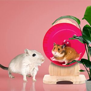 generic 1pc Gerbils Supporting Hamsters Hamster Mute Toy Gerbil Running Exercise Small for Wooden Syrian Jogging Holder Exercising Wheel Rotating Pet Supplies Run Silent Rack Pets Bracket