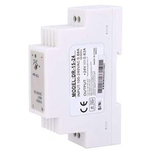 din rail switching power supply, 24v 0.63a 15w ac/dc single output power supply pwm for control cabinet industrial control equipment dr-15-24