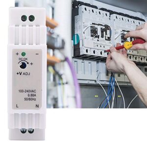 DIN Rail Switching Power Supply, 24V 0.63A 15W AC/DC Single Output Power Supply PWM for Control Cabinet Industrial Control Equipment DR-15-24