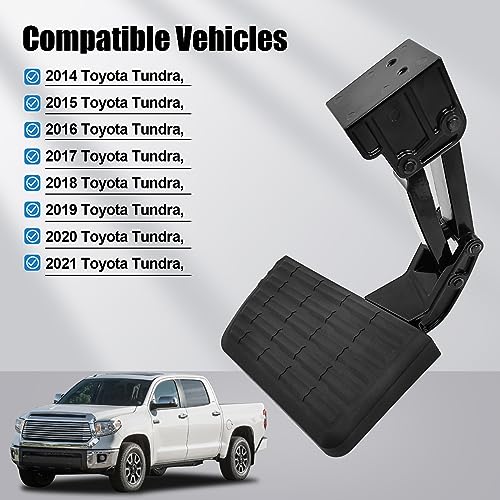 75309-01A Bed Step Compatible with Toyota Tundra 2014 2015 2016 2017 2018 2019 2020 2021 Bedstep Retractable Bumper Truck Tailgate Step Replace 75309-01A