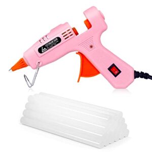 liumai , mini hot glue gun kit with 20 glue sticks for crafts school diy arts home quick repairs