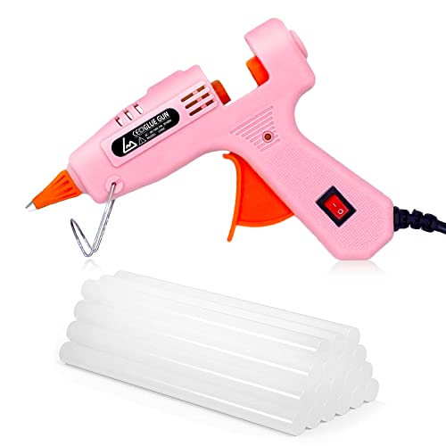 Liumai , Mini Hot Glue Gun Kit with 20 Glue Sticks for Crafts School DIY Arts Home Quick Repairs