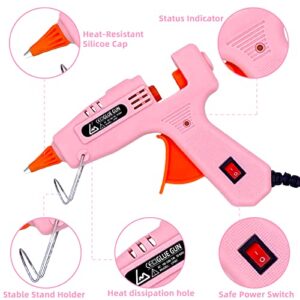 Liumai , Mini Hot Glue Gun Kit with 20 Glue Sticks for Crafts School DIY Arts Home Quick Repairs