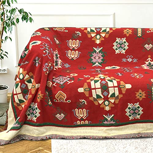 Boho Throw Blanket Western Bohemian Room Decor Soft Tribal Aztec Blanket with Tassel Decorative Blanket for Couch Bed Loveseat 51x71 Inch Southwest Outdoor Blanket for Travel Beach Camping