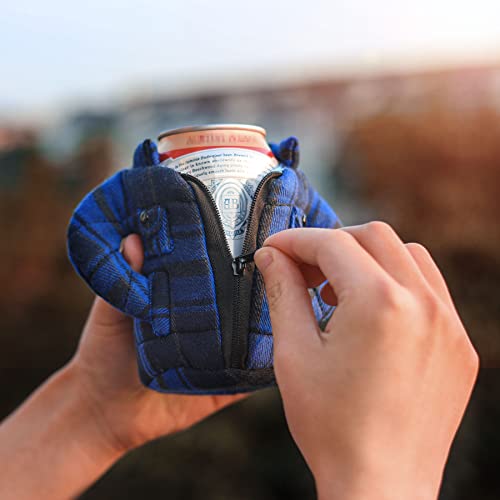 Beverage Jacket Can Cover Drink Insulated Coolers For 12oz Fun Gifts for Family and Fiends Blue