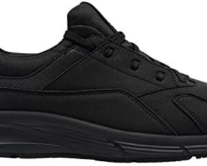 LARNMERN Non Slip Work Shoes for Men Fashion Walking Sneakers Kitchen Chef Shoe Waterproof Food Service Restaurant Slip Resistant Comfortable Leather Casual Athletic Tennis Shoes/10.5/Black