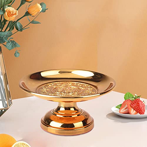 Gralara Buddhist Plate Tribute Serving Trays Dessert dish Rituals Altar Supplies, 10 inch