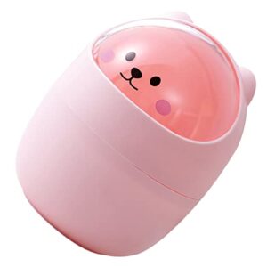 cabilock kawaii things kawaii things desktop bin plastic home lovely bucket can garbage shake mini for trash office with creative lid storage container cartoon strawberry kitchen cute bins