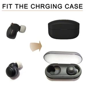 Foam Ear Tips for Sony WF-1000XM4/WF-C500 Tips Replacement for Sony LinkBuds S WF-1000XM3 Earbuds Tips for Sony Case Cover 3 Pairs Small Gray