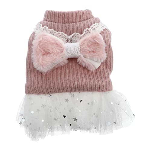 - Supplies Party Pet Clothes Outfit Apparels Adorable Birthday Winter Dress Fashion Lovely Costume Dogs Costumes Cat and Dog Clothing Warm Puppy for Comfortable Small Daily