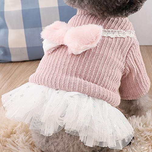 - Supplies Party Pet Clothes Outfit Apparels Adorable Birthday Winter Dress Fashion Lovely Costume Dogs Costumes Cat and Dog Clothing Warm Puppy for Comfortable Small Daily