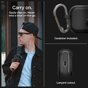 Spigen AirPods Pro 2nd Generation Mag Armor (Mag Fit) Case and Lanyard Strap Designed for AirPods Pro 2 (2022) MagSafe Compatible - Black