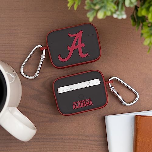 AFFINITY BANDS Alabama Crimson Tide HDX Case Cover Compatible with Apple AirPods Pro 1 & 2 (Classic Black)