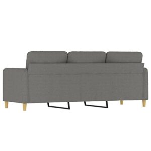 Aisifx 3-Seater Sofa Dark Gray 70.9" Fabric