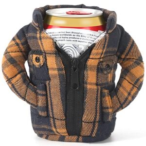 beverage jacket can cover drink insulated coolers for 12oz fun gifts for family and fiends yellow