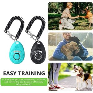 Dog Treat Pouch - 3 Ways to Wear Treat Pouches for Pet Training and 2 Pieces Clicker Taining for Dogs, Dog Training Treat Pouch Bag and Dog Clicker for Training with Waist Belt Shoulder Strap - Black