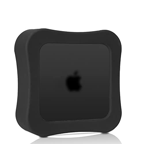 LEFXMOPHY Case Compatible with 2022 Apple TV 4K (3rd Generation) Box Black Silicone Cover Protector (Not for 2021 Models)