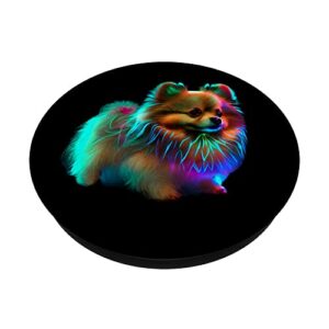 Cute Pomeranian Puppy Dog Breed Design for women or girls PopSockets Swappable PopGrip