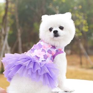 HonpraD Dog Clothing Female Cotton Dress and Peach Cute Summer Pet Supplies Spring Spring Cotton Dress Pet Clothes Girl Dog Clothes for Large Dogs