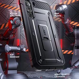 SUPCASE Unicorn Beetle Pro Case for Samsung Galaxy S23 Plus 5G (2023), Full-Body Dual Layer Rugged Belt-Clip & Kickstand Case (Black)