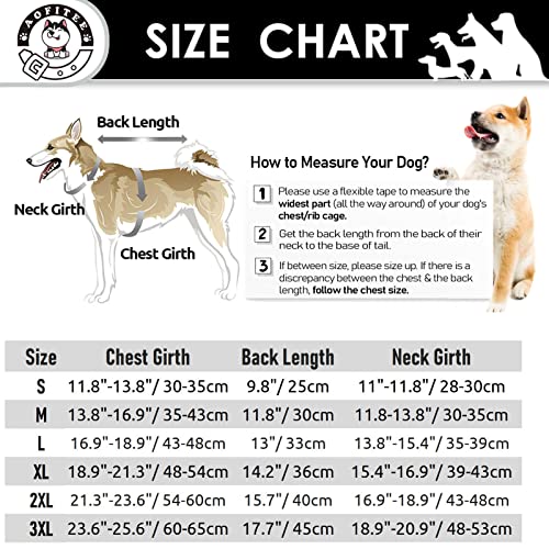 AOFITEE Dog Snowsuit, Waterproof Dog Winter Coat, Windproof Warm Dog Puffer Jacket, Zip Up Dog Cold Weather Coats with Reflective Stripes and Collar, Outdoor Dog Apparel for Small Medium Dogs