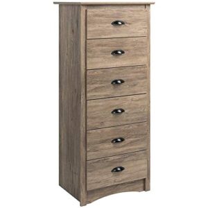 Prepac DDC-2354 Salt Spring 6-Drawer Tall Chest, Drifted Gray & Salt Spring 5-Drawer Chest, Drifted Gray