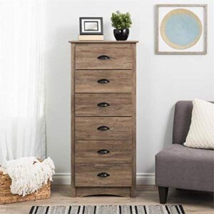 Prepac DDC-2354 Salt Spring 6-Drawer Tall Chest, Drifted Gray & Salt Spring 5-Drawer Chest, Drifted Gray