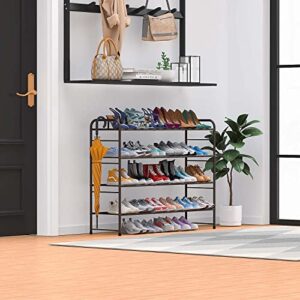 Dicasser 4-Tier Long Shoe Rack Organizer Extra Large Capacity for 30 Pairs,Bronze