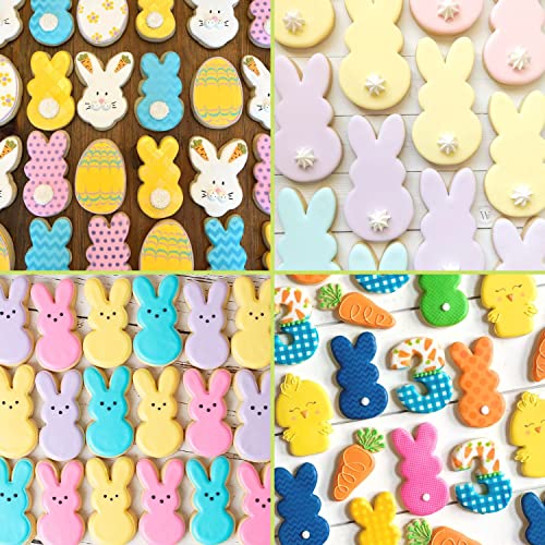 Crethinkaty Easter Bunny Cookie Cutter for Baking Rabbit Shape Cookie/Pastry/Biscuit Cutter for Holiday(3.7 * 1.8")