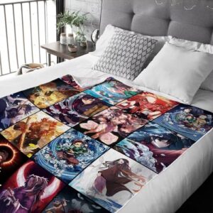 Anime Blanket,Comfortable Throw Blanket,Ultra Soft Flannel Blankets,Warm Lightweight Blankets for Bedding Sofa Travel 50"X40"