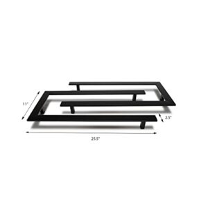 Modern Towel Shelf, Matt Black Bath Towel Holders, 4-Tiers Integrated Towel Rails, Wall Mounted Towels Shelves Rack