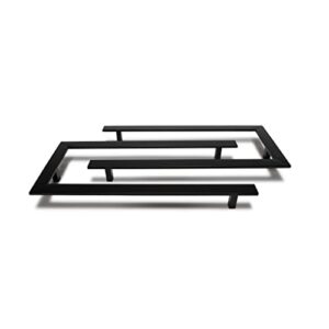 Modern Towel Shelf, Matt Black Bath Towel Holders, 4-Tiers Integrated Towel Rails, Wall Mounted Towels Shelves Rack