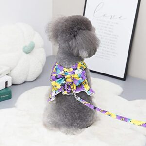 Pet Clothes for Small Dogs Girls Dress Puppy Clothes Bow Tie Belt Belt Skirt Princess Skirt Dog Can Hang Belt T-Shirts for Medium Dogs Easter