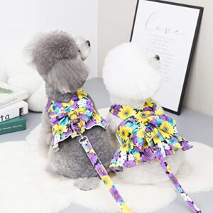 Pet Clothes for Small Dogs Girls Dress Puppy Clothes Bow Tie Belt Belt Skirt Princess Skirt Dog Can Hang Belt T-Shirts for Medium Dogs Easter