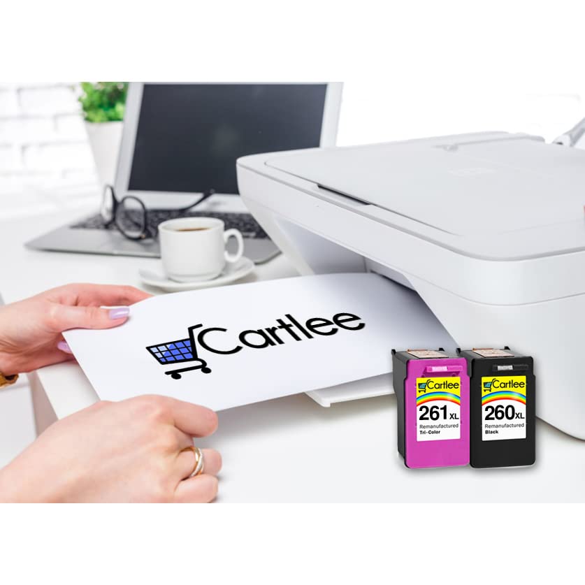 Cartlee Remanufactured Ink Cartridges Replacement for Canon 260 and 261 Ink Cartridges for Canon TS6420 Ink Cartridges for Canon Ink 260xl 261 Cartridges for Canon TS6400 Ink Cartridges PG-260 TS5320