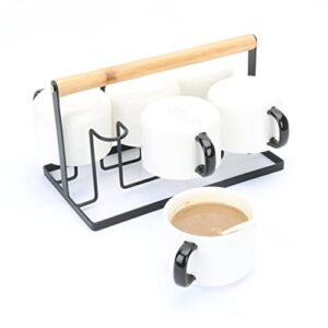 XWOZYDR Iron Cup Holder Household Portable Coffee Cup Drain Rack Glass Holder Living Room Kitchen Cup Storage Shelf (Color : OneColor)