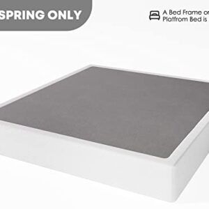 RLDVAY King-Box-Spring, 9 inch Metal King Size Box Spring Only, Heavy Duty Box Spring King with Fabric Cover, Easy Assembly, Non Slip, Noise Free