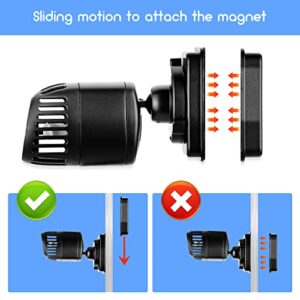 INKPET 150GPH Wave Maker for 10-20 Gal Aquarium with Magnetic Suction,Ultra-quiet Submersible Powerhead Pump, Water Circulation Pump for Cichlids, Marine Fishes, Salt Dissolver