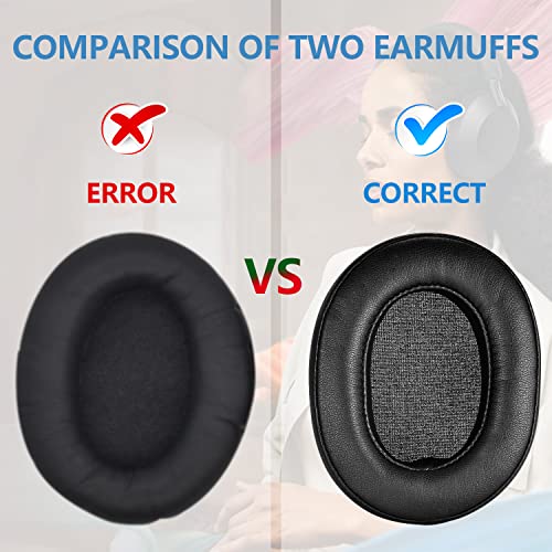 Suoman Replacement Earpads Cushions for Sony WH-1000XM5, [Noise Isolation Memory Foam] [Added Thickness] [More Soft Comfortable] Replacement Earpads for Sony WH1000XM5