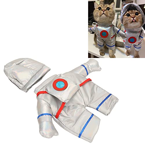 Dog Costume Cute Funny Stylish Loose Pet Astronaut Costume Cat Astronaut Outfit Pet Clothes for Christmas Party Halloween Party Daily Wearing(M)