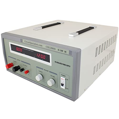 Bench Power Supply Heavy Duty Regulated Linear 0-120V/0-5A DC