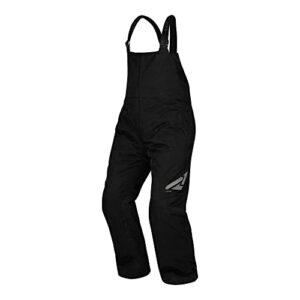 fxr mens fuel snowmobile bibs winter moisture wicking thermal black snow pants - xxx-large