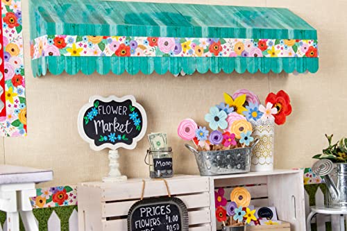 Teacher Created Resources Wildflowers Straight Border Trim, 35 Feet