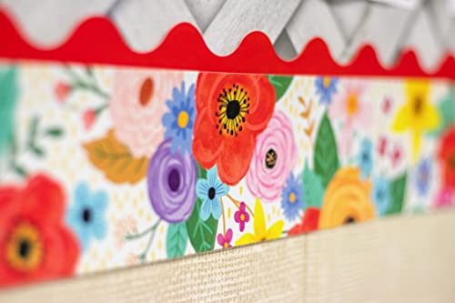 Teacher Created Resources Wildflowers Straight Border Trim, 35 Feet