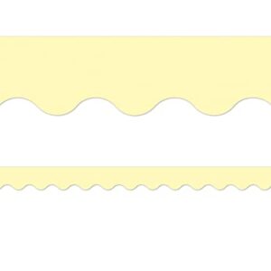 Teacher Created Resources Pastel Yellow Scalloped Border Trim