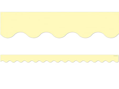 Teacher Created Resources Pastel Yellow Scalloped Border Trim