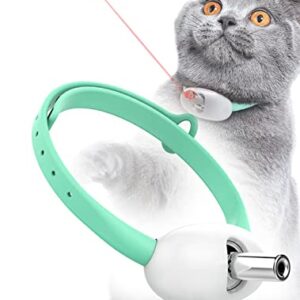 OKCAHA Cat Laser Collar, Automatic Cat Toy, Cat Toys for Indoor Cats, USB Rechargeable, 15min Auto-Off, Interactive Smart Amusing Collars for Kitten Exercise, Ideal Gifts for Cat Lovers