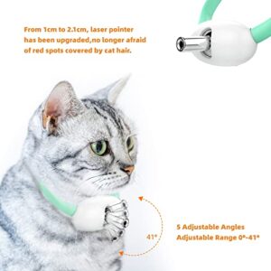 OKCAHA Cat Laser Collar, Automatic Cat Toy, Cat Toys for Indoor Cats, USB Rechargeable, 15min Auto-Off, Interactive Smart Amusing Collars for Kitten Exercise, Ideal Gifts for Cat Lovers